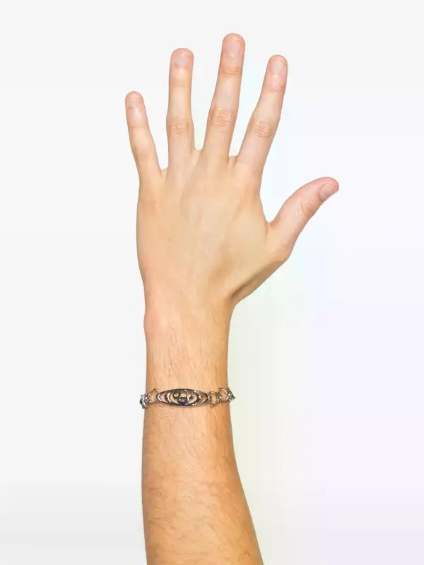 Casablanca Logo-plaque Link Bracelet - Silver