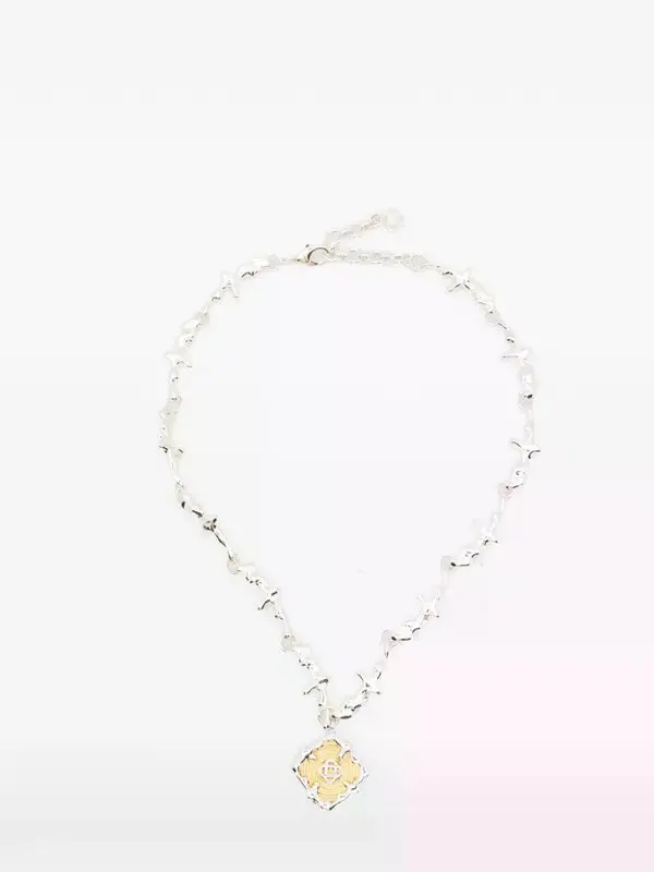 Casablanca Splash Pendant Necklace - Silver