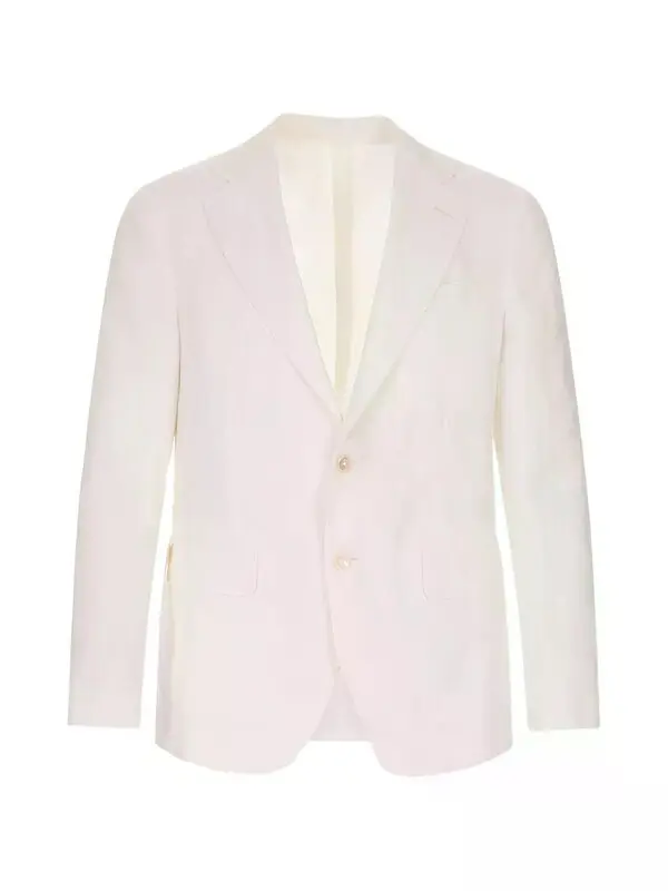 Caruso Notch-lapel Single-breasted Blazer - Neutrals