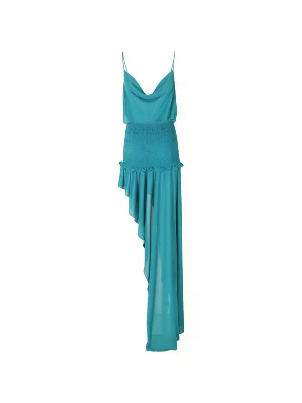 Andamane Asymmetric Ruffled Dress