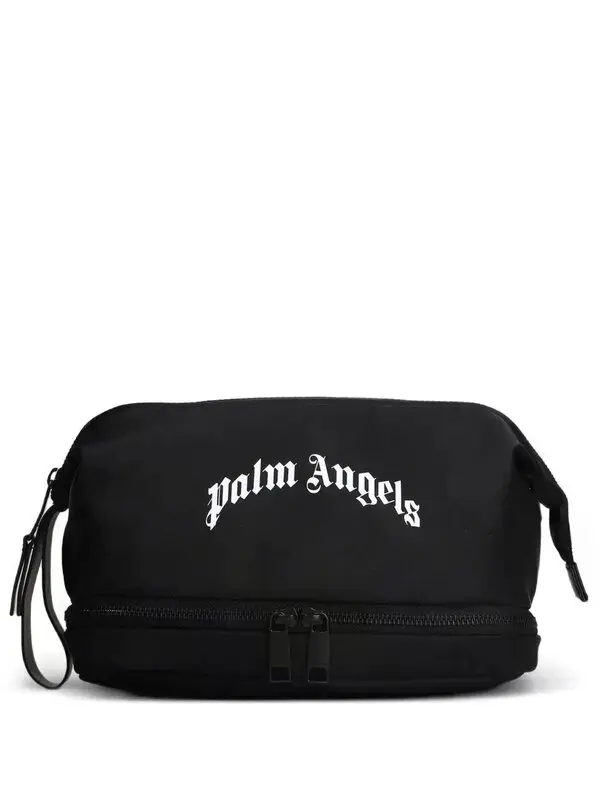 Palm Angels Logo-print Clutch - Black