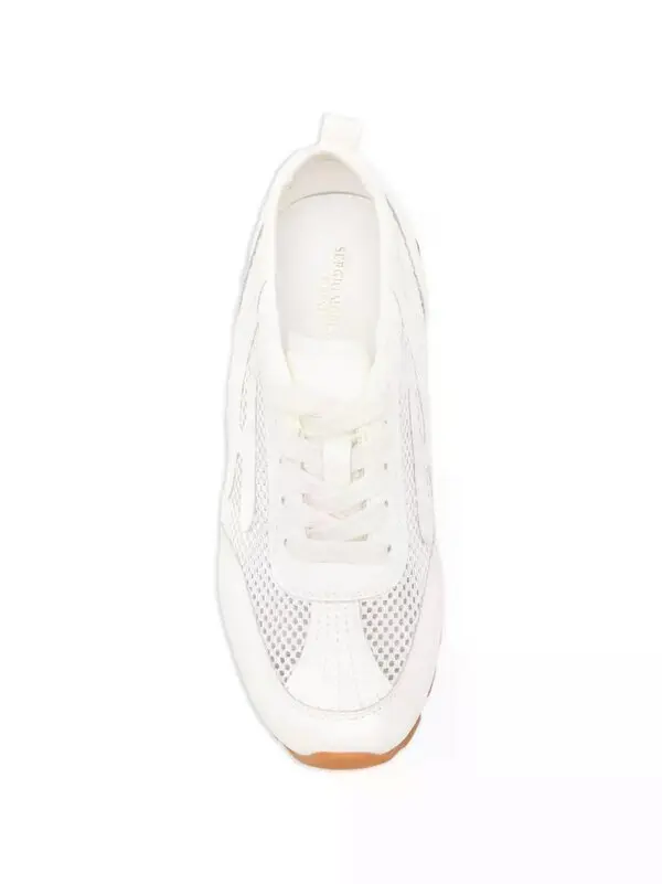 SERGIO MORETTI FIRENZE Mesh Panelled Lace-up Sneakers