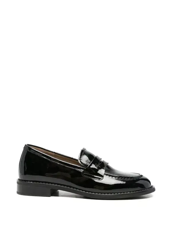 SERGIO MORETTI FIRENZE Patent-leather Penny Loafers
