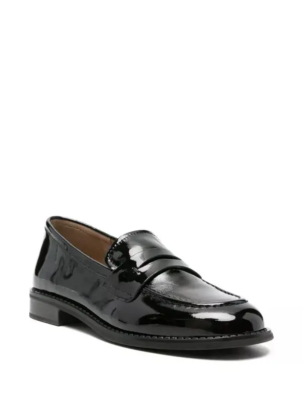 SERGIO MORETTI FIRENZE Patent-leather Penny Loafers