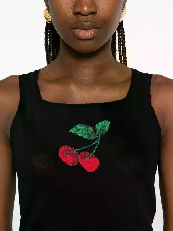TWINSET Cherry-intarsia Top