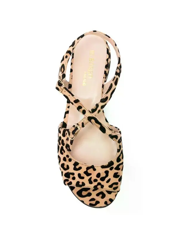 Il Borgo Leopard Print Buckle-fastening Sandals