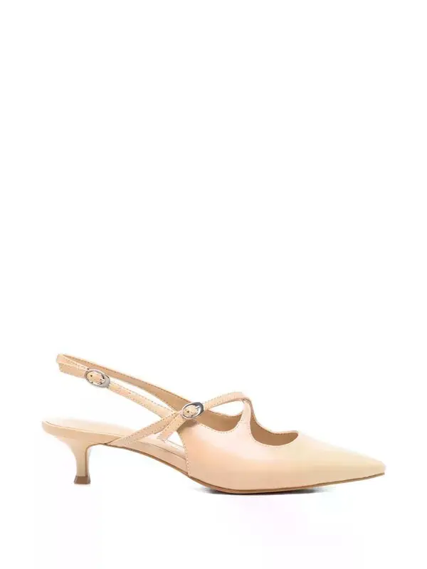 Guess Pointed-toe Slingback Pumps - Neutrals