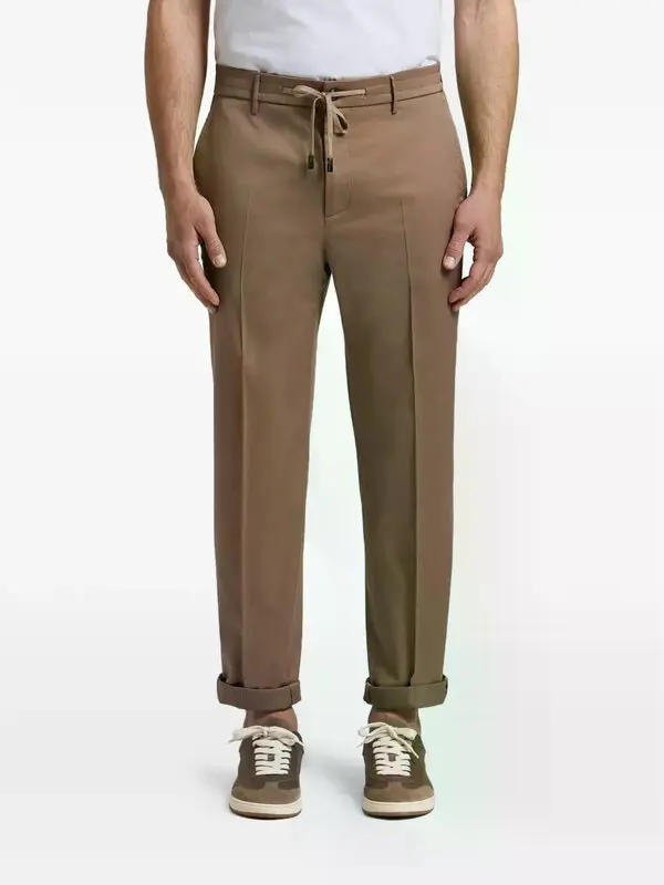 Peserico Drawstring Trousers - Brown