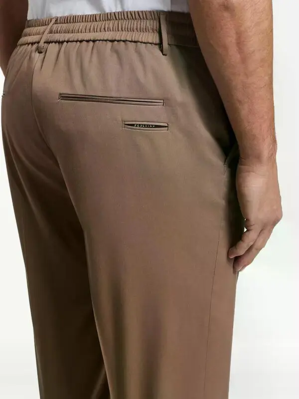 Peserico Drawstring Trousers - Brown