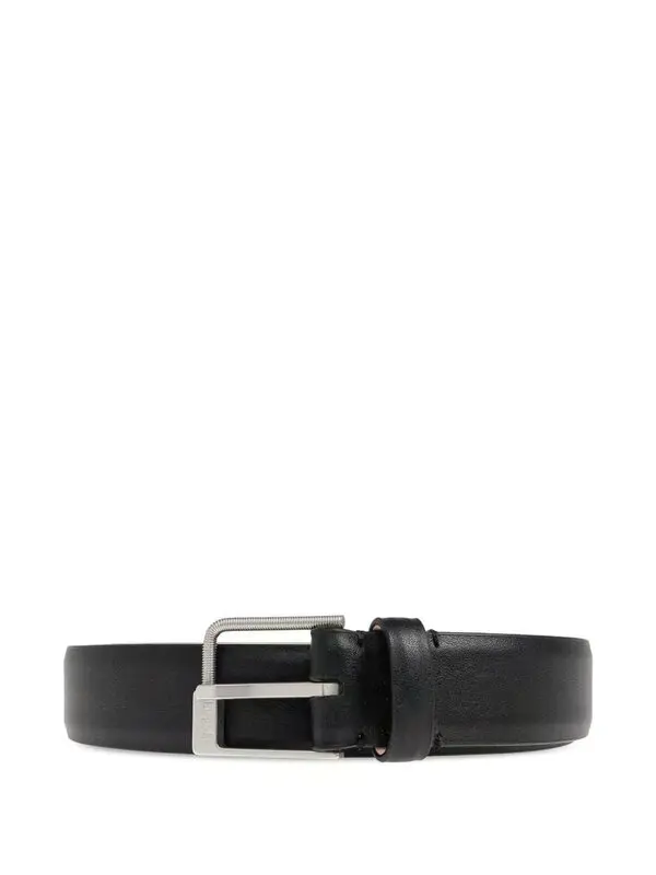 MAISON MARGIELA Buckle-fastening Leather Belt - Black