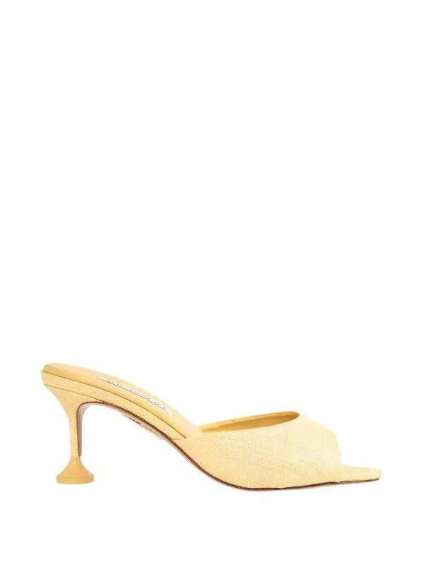 AQUAZZURA Bisous Woven Sandals - Neutrals