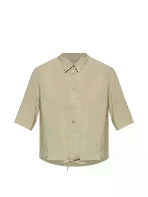 Maison Kitsuné Drawstring Hem Shirt - Neutrals