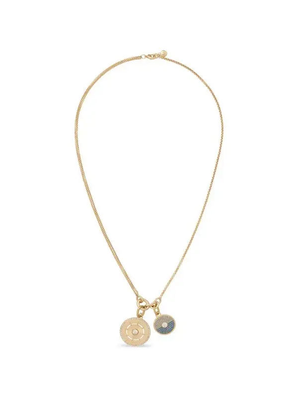 ROXANNE ASSOULIN Medallion Charm Necklace - Gold