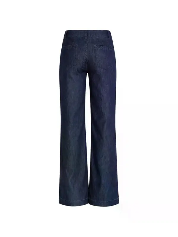 GAUDI Button-embellished Wide-leg Jeans