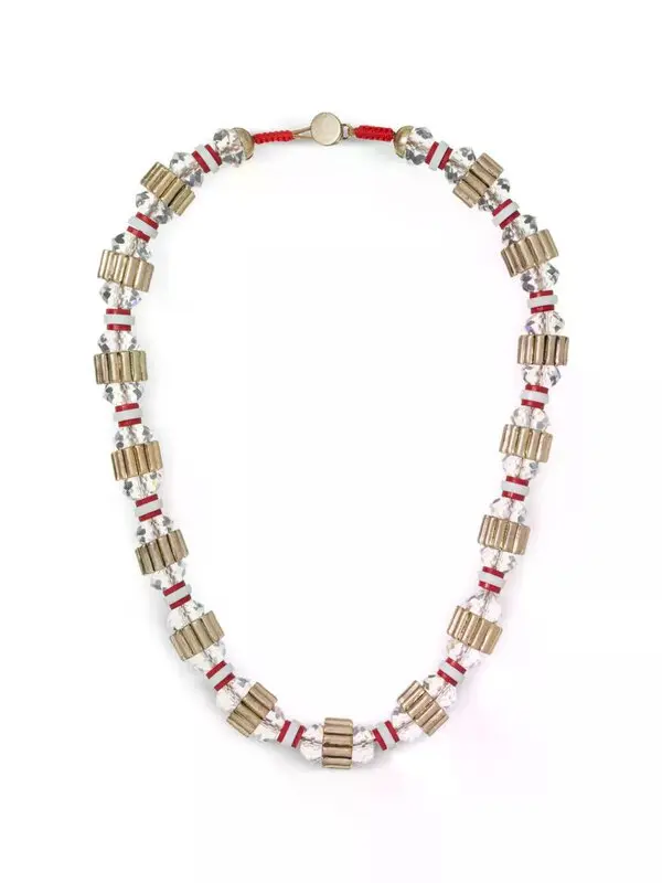 ROXANNE ASSOULIN Crimp Beaded Necklace - Red
