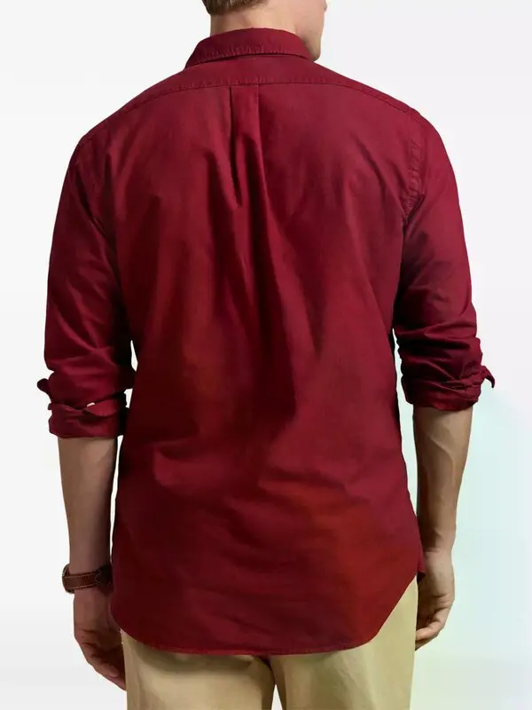 Polo Ralph Lauren Logo-embroidered Button-down Shirt - Red