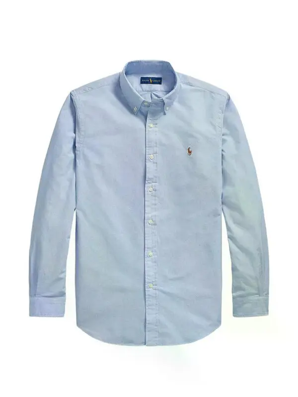 Polo Ralph Lauren Logo-embroidered Button-down Shirt - Blue