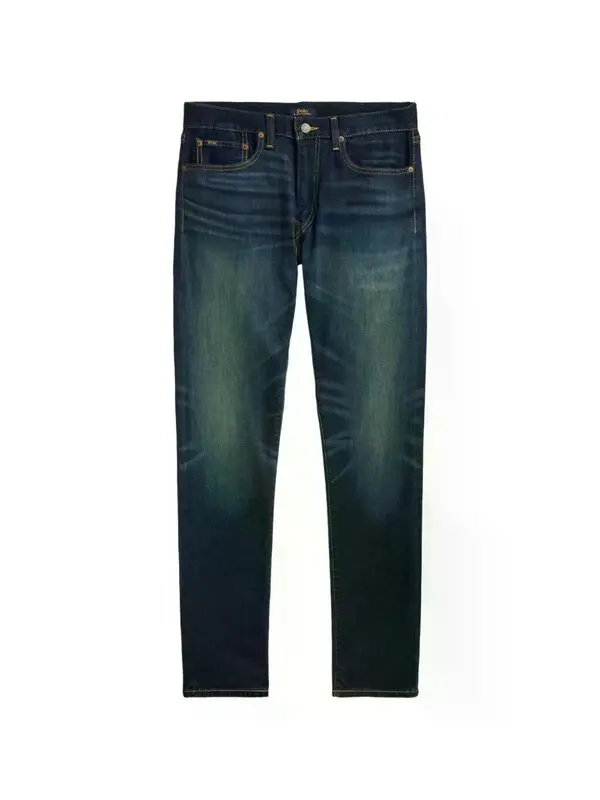 Polo Ralph Lauren Faded-effect Slim-fit Jeans - Blue