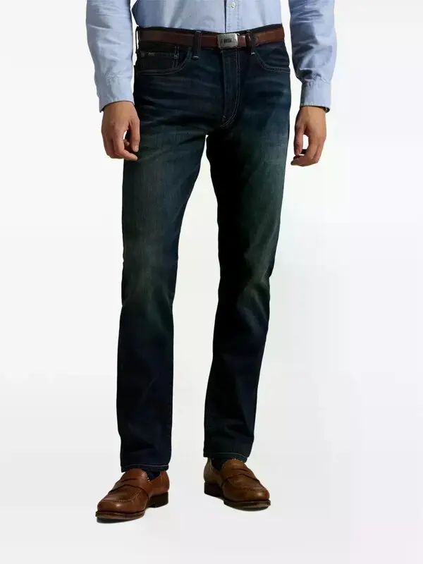 Polo Ralph Lauren Faded-effect Slim-fit Jeans - Blue