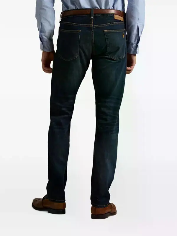 Polo Ralph Lauren Faded-effect Slim-fit Jeans - Blue