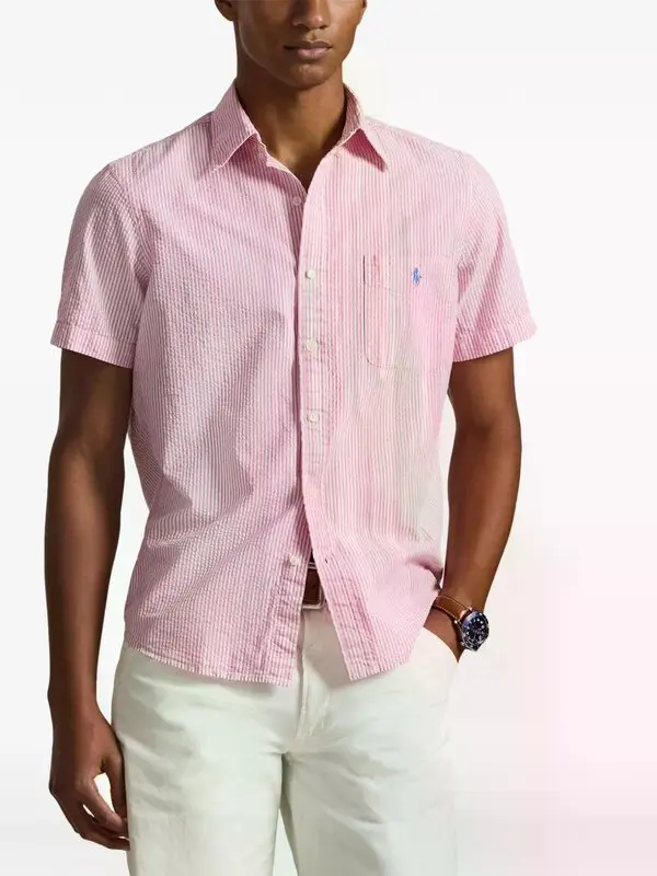 Polo Ralph Lauren Striped Short-sleeve Shirt - Pink