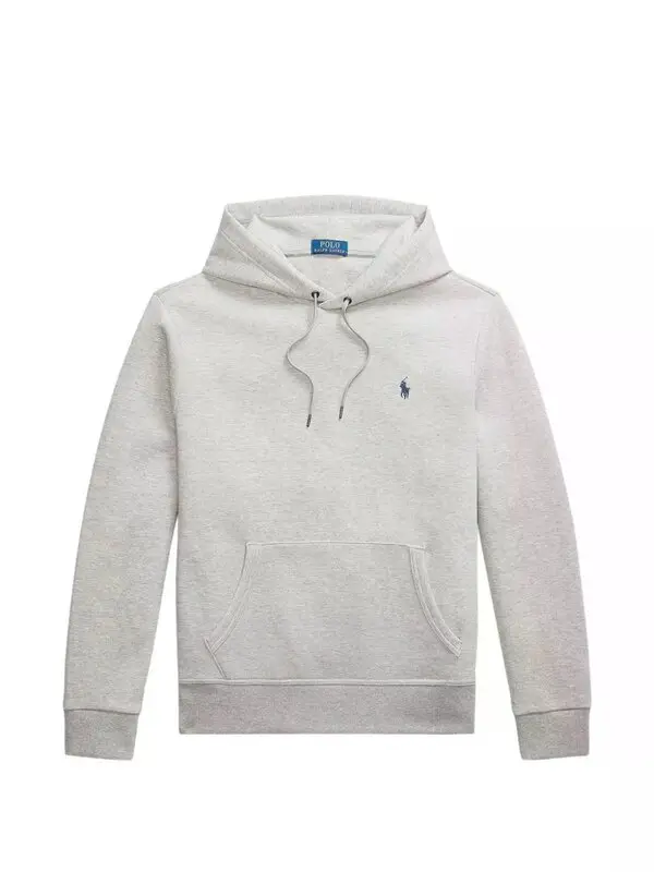 Polo Ralph Lauren Logo-embroidered Drawstring Hoodie - Grey