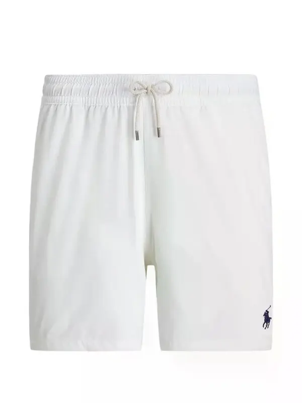 Polo Ralph Lauren Logo-embroidered Swim Shorts - White