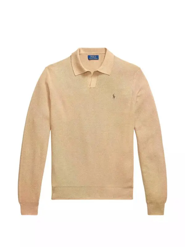 Polo Ralph Lauren Logo-embroidered Waffle-knit Sweater