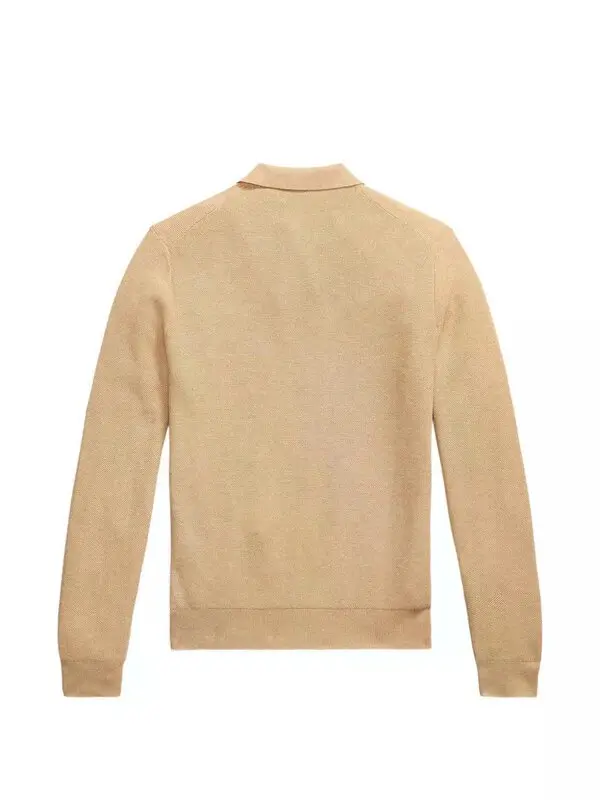 Polo Ralph Lauren Logo-embroidered Waffle-knit Sweater