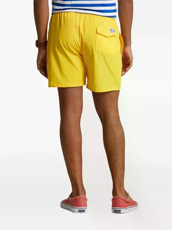 Polo Ralph Lauren Logo-embroidered Drawstring Swim Shorts - Yellow