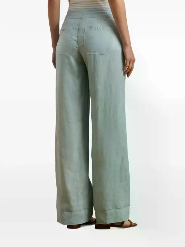 Ralph Lauren Drawstring-waist Linen Trousers