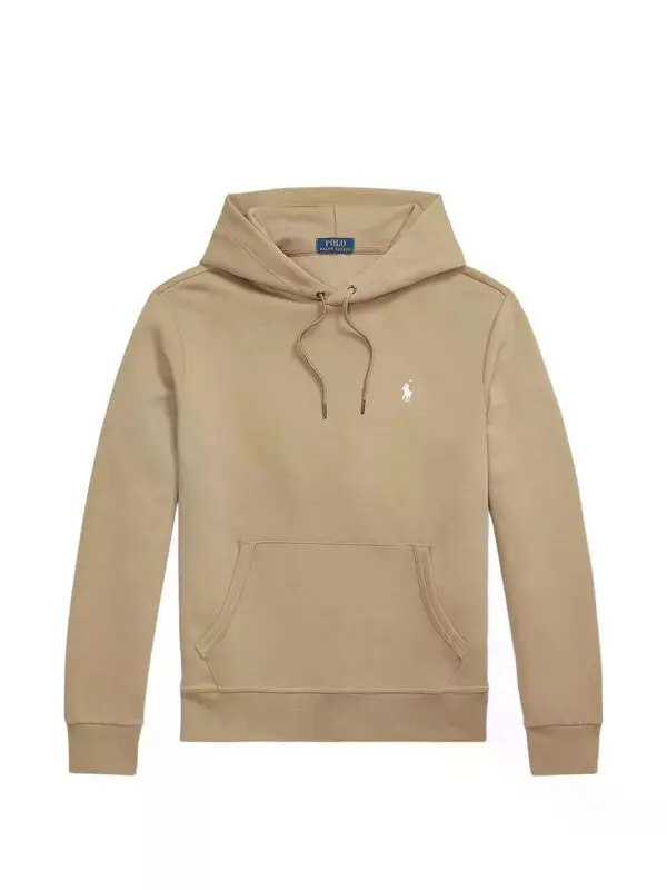 Polo Ralph Lauren Logo-embroidered Drawstring Hoodie - Neutrals