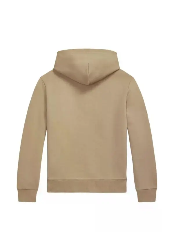 Polo Ralph Lauren Logo-embroidered Drawstring Hoodie - Neutrals