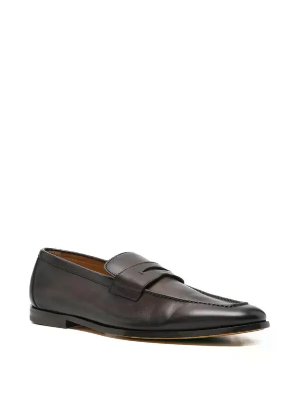 DOUCAL'S Penny Leather Loafers