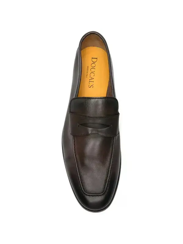 DOUCAL'S Penny Leather Loafers