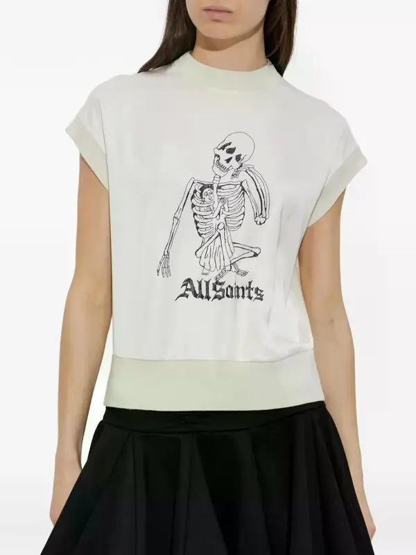 ALLSAINTS Graphic-print T-shirt - Neutrals