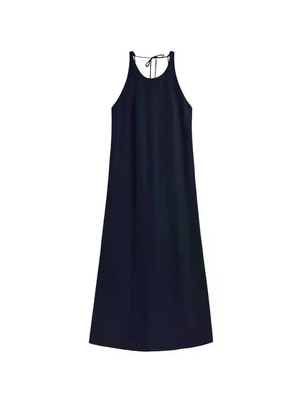 ECOALF Crome Halterneck Dress - Blue