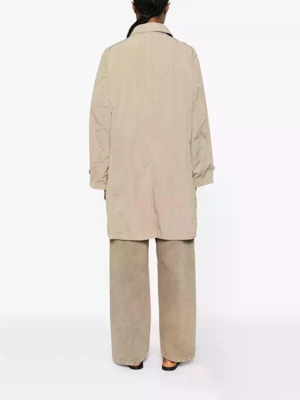 Aspesi Long-sleeve Button-up Trench Coat - Neutrals