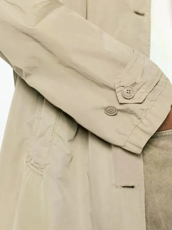 Aspesi Long-sleeve Button-up Trench Coat - Neutrals
