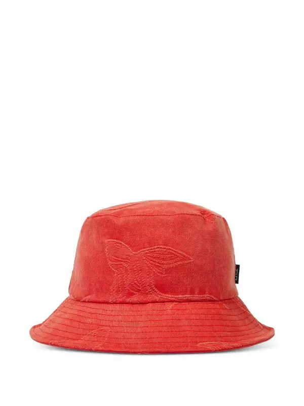 Paul Smith Floral-embroidered Bucket Hat - Red