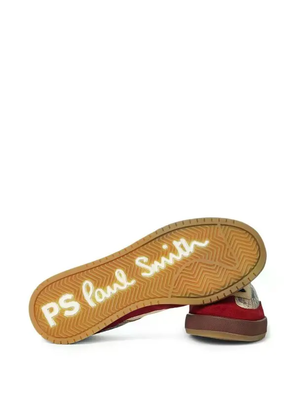 Paul Smith Dover Snakeskin-effect Sneakers - Red