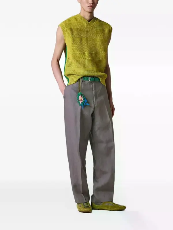 Paul Smith Relaxed-fit Linen Trousers - Grey