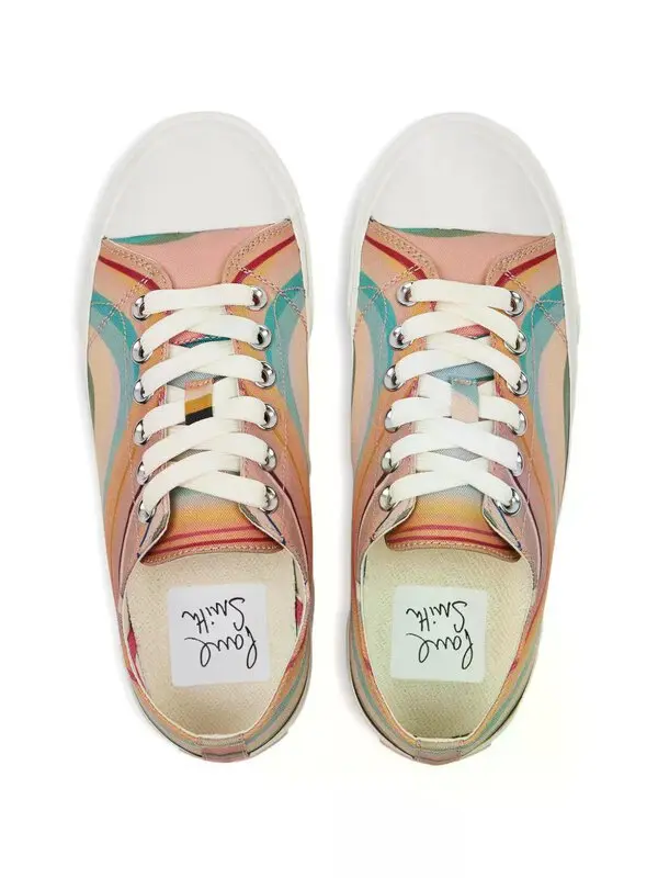 Paul Smith Marble Swirl Lace-up Sneakers - Pink