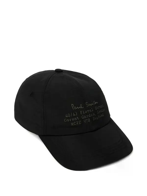 Paul Smith Logo-embroidered Baseball Cap - Black