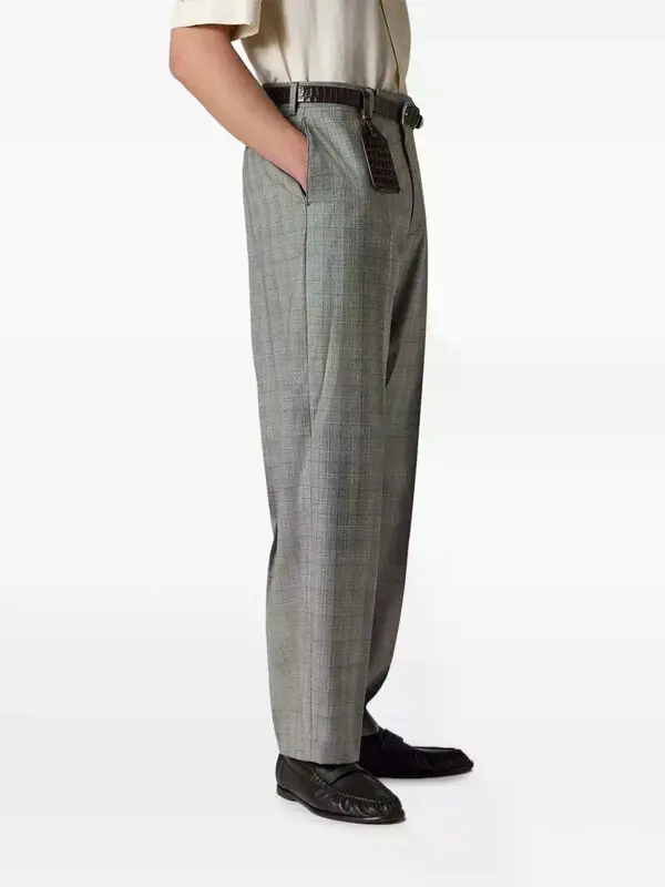 Paul Smith Check-pattern Relaxed-fit Tailored Trousers