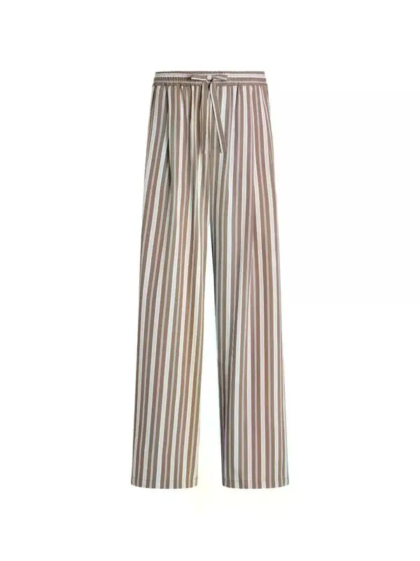 Dolce & Gabbana Striped Poplin Trousers - Neutrals