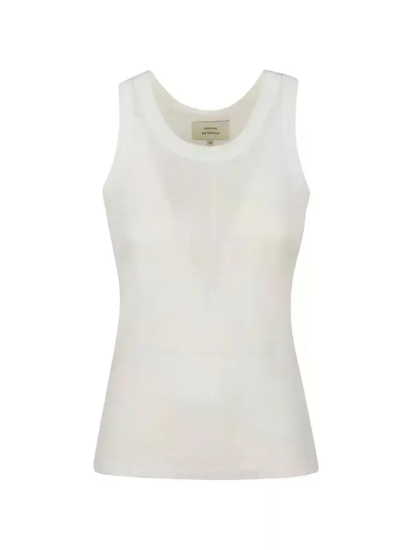 LOULOU Ribbed-knit Tank Top - Neutrals