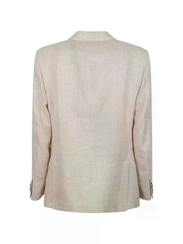 Zegna Houndstooth-pattern Blazer - Neutrals
