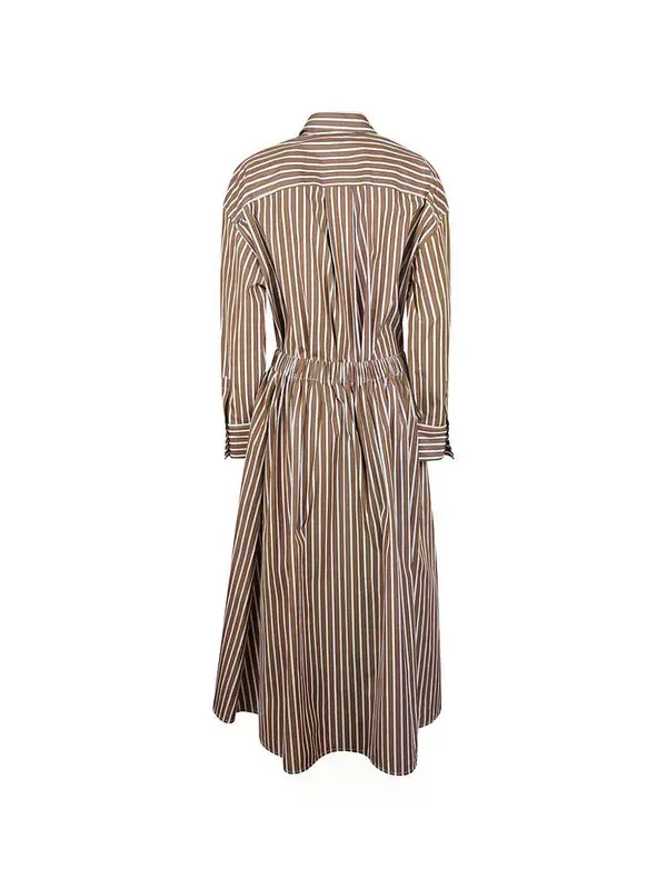 brown stripe shirt dress Ryann Tall T-Shirt Dress