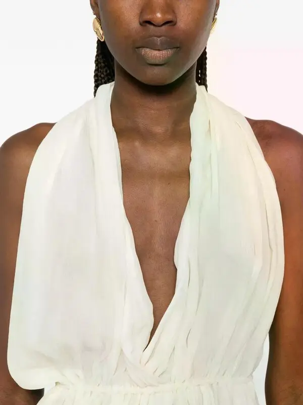 AYA MUSE Palli Halterneck Top - Neutrals